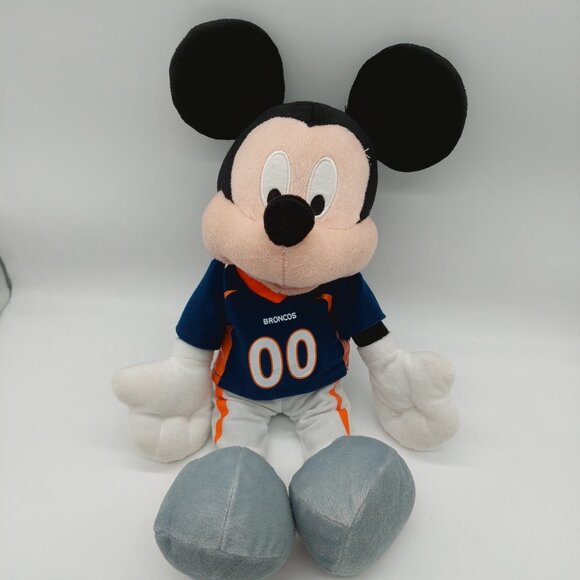 Disney | Toys | Nfl Disney Mickey Mouse Denver Broncos 0 Plush Stuffed ...